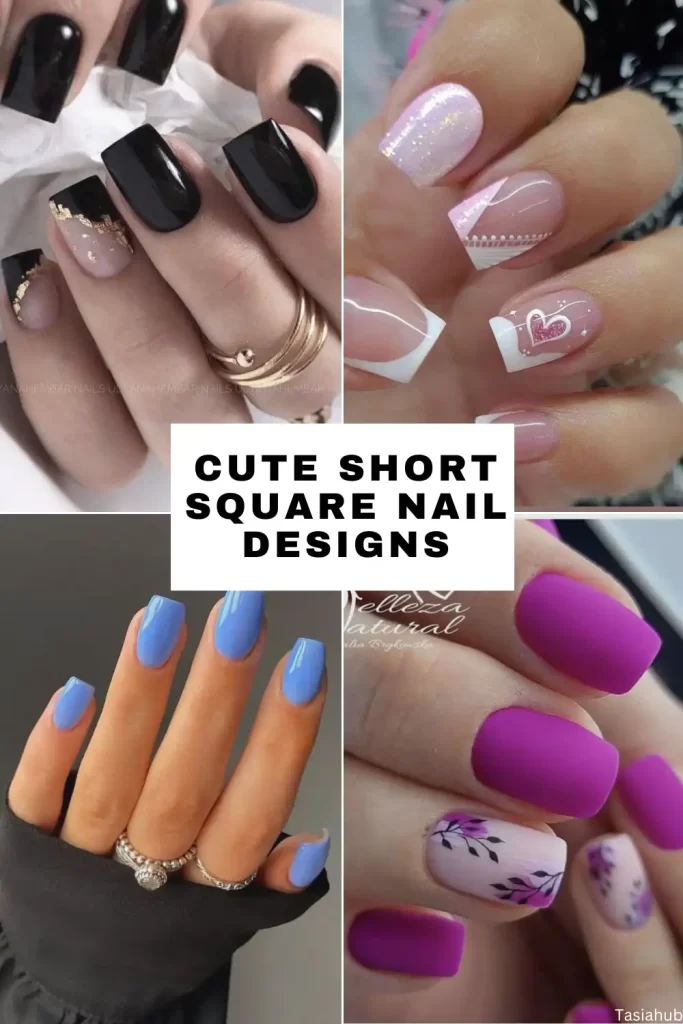 22 Cute Short Square Nails You Need To Try Now - Tasiahub