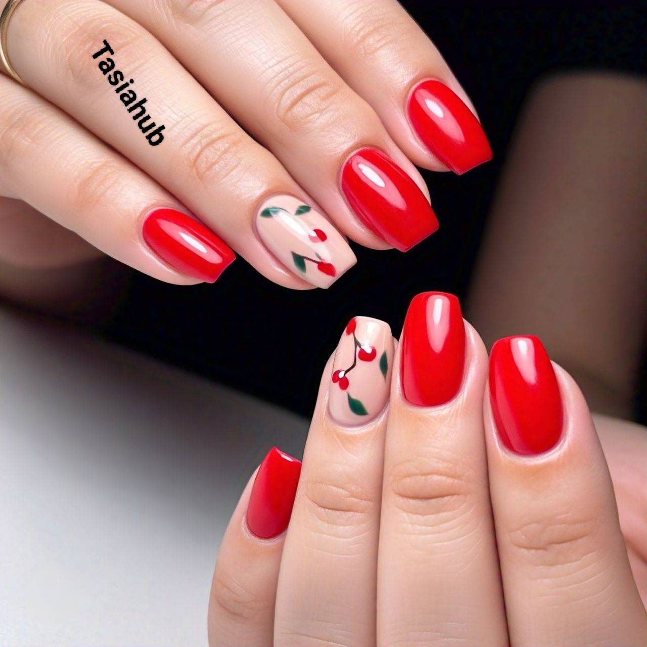 20 Chic Red Nail Designs That Are Sure To Turn Heads - Tasiahub