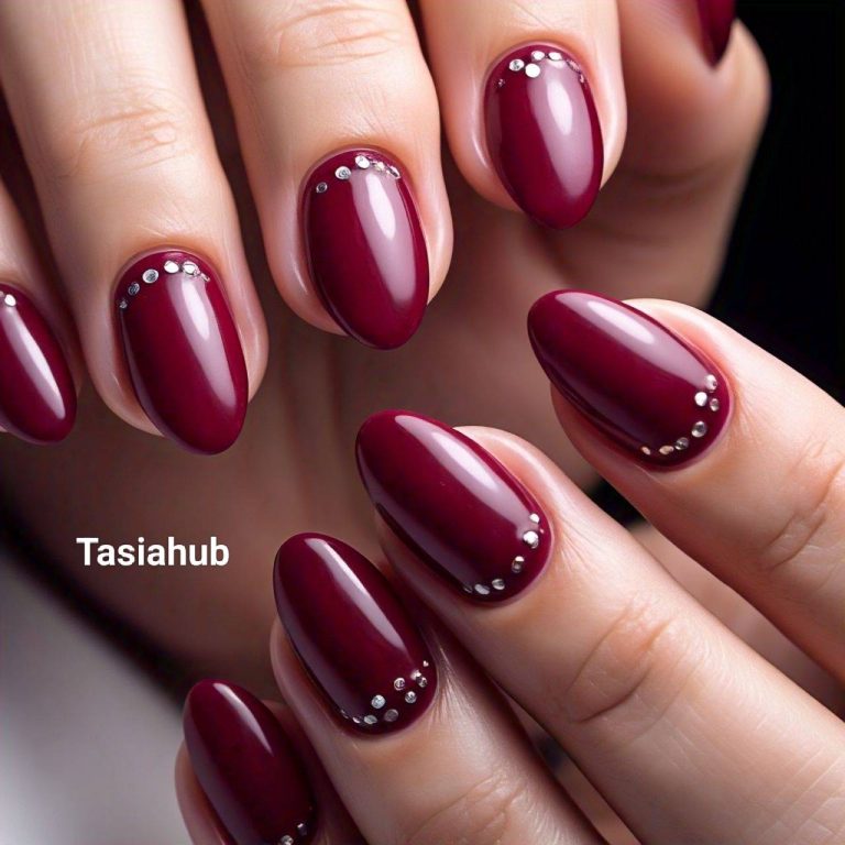 20 Dark Red Nail Designs Of 2025 - Tasiahub