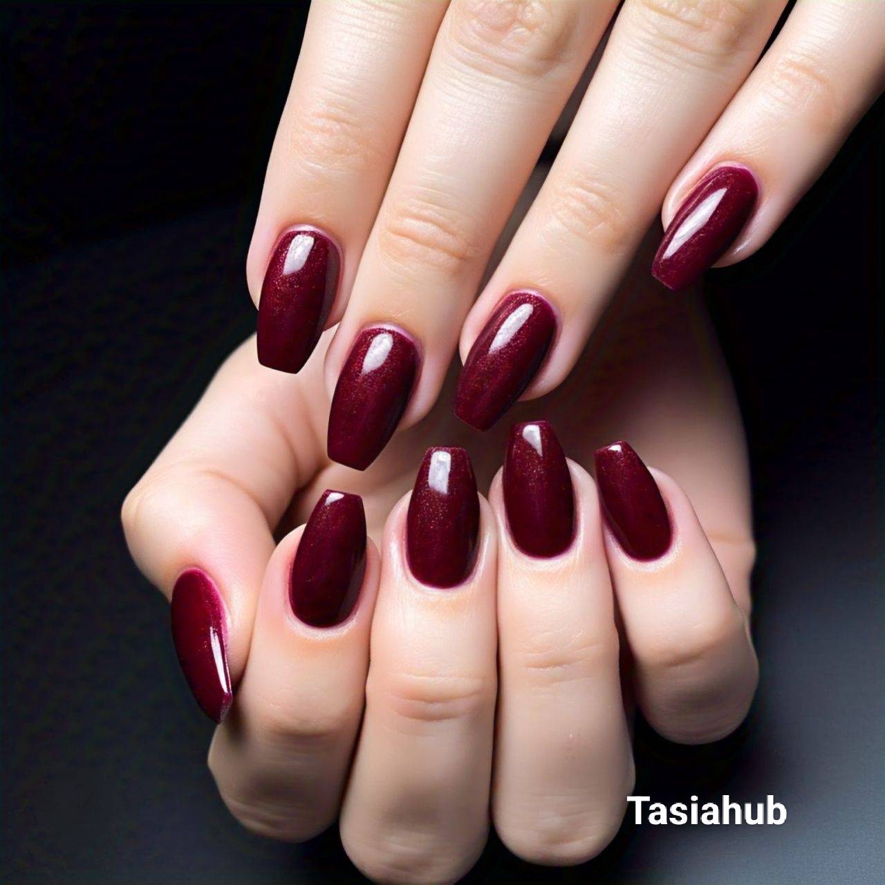 20 Dark Red Nail Designs Of 2025 - Tasiahub