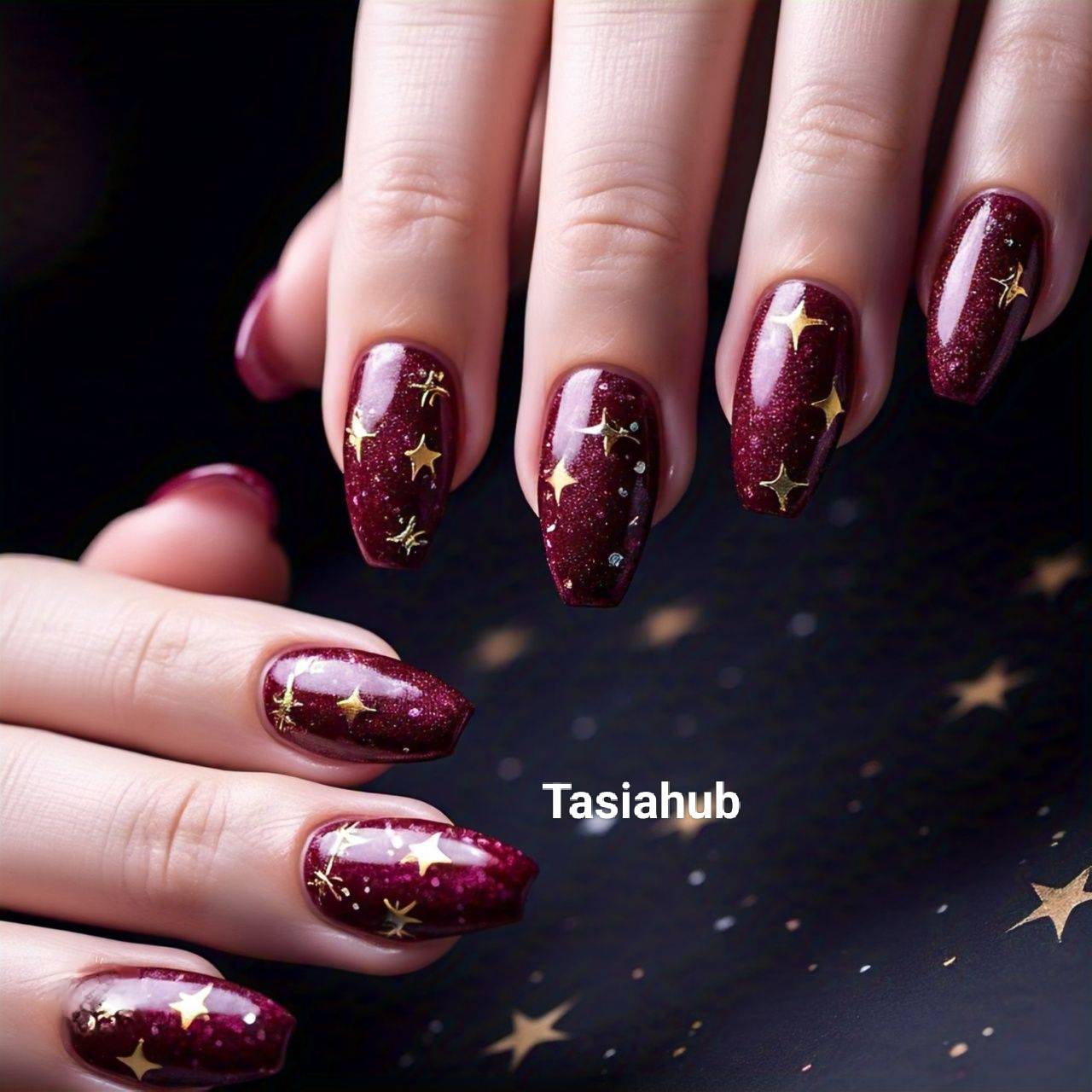 20 Dark Red Nail Designs Of 2025 - Tasiahub