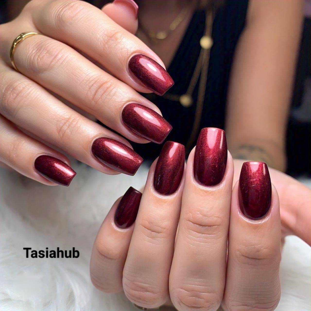 20 Dark Red Nail Designs Of 2025 - Tasiahub