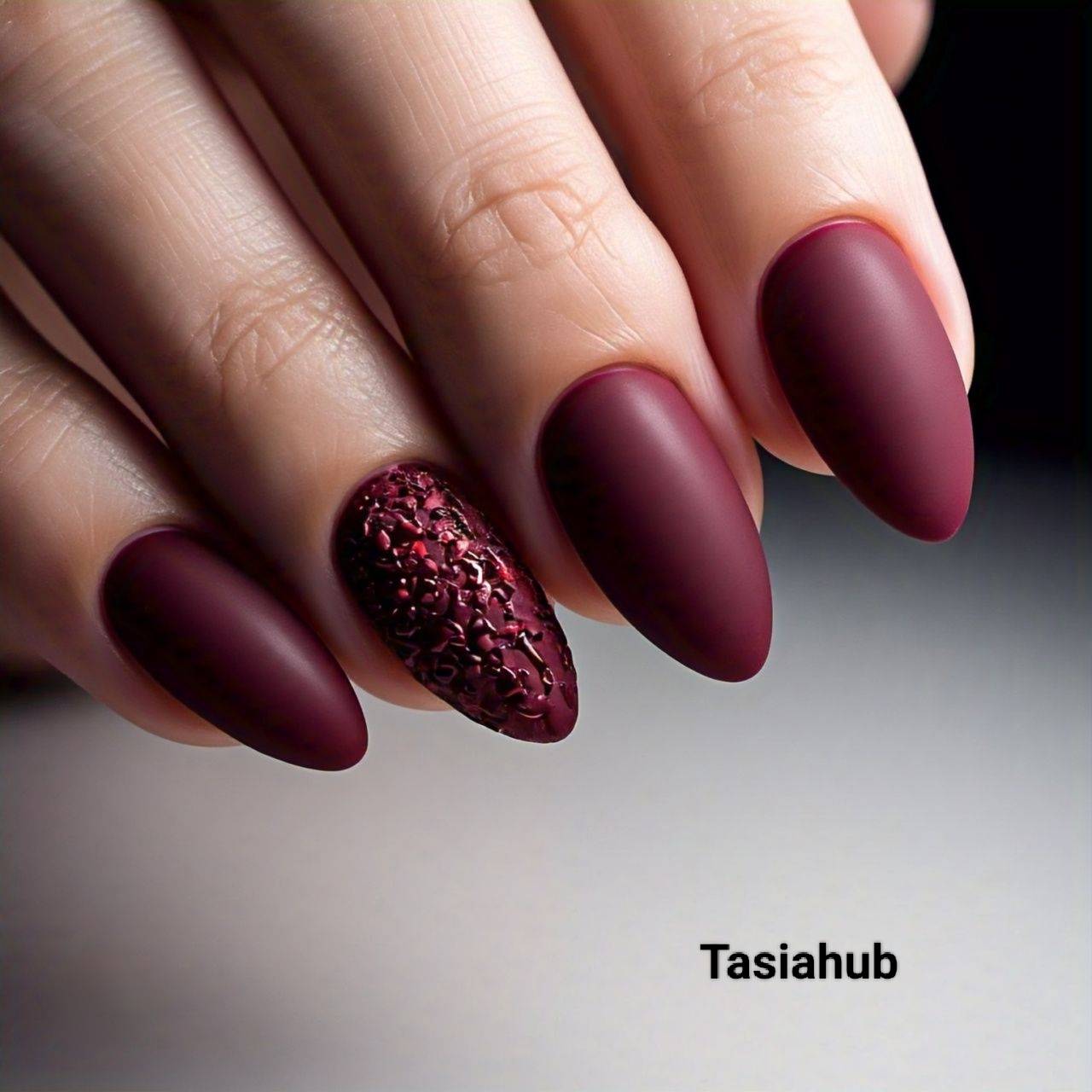 20 Dark Red Nail Designs Of 2025 - Tasiahub