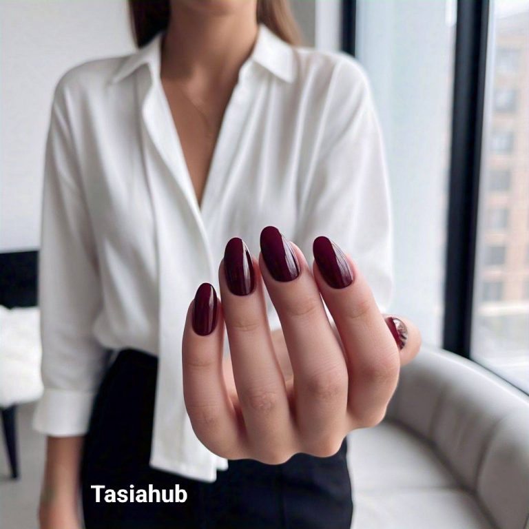 20 Dark Red Nail Designs Of 2025 - Tasiahub