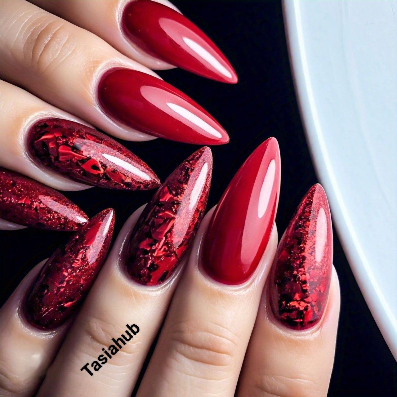 20 Chic Red Nail Designs That Are Sure To Turn Heads - Tasiahub