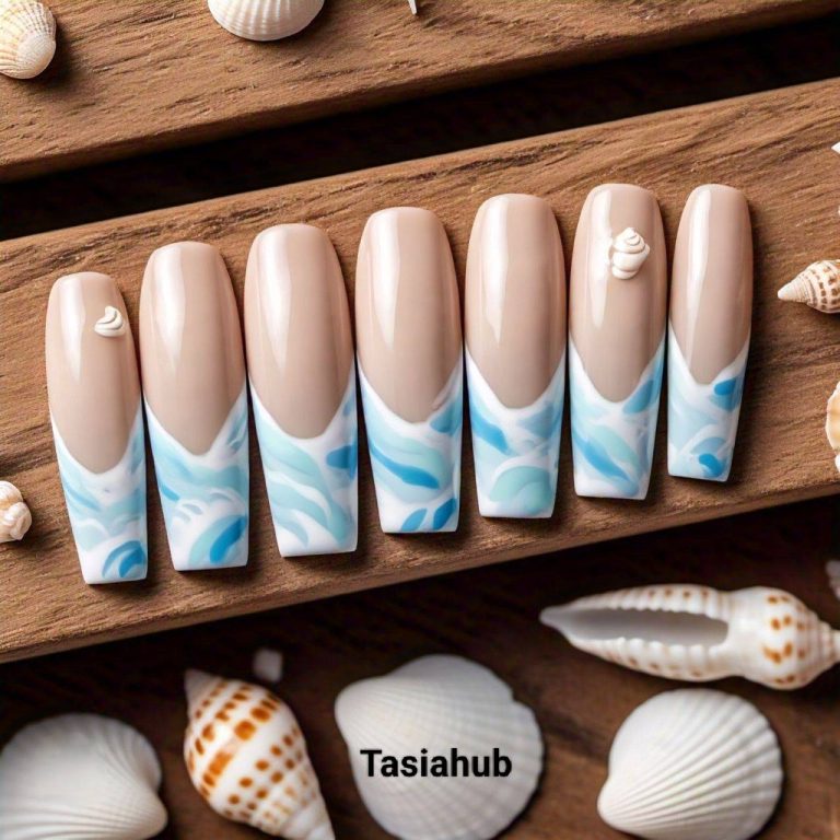 40 Elegant Sea Inspired Nails You Need To Recreate - Tasiahub