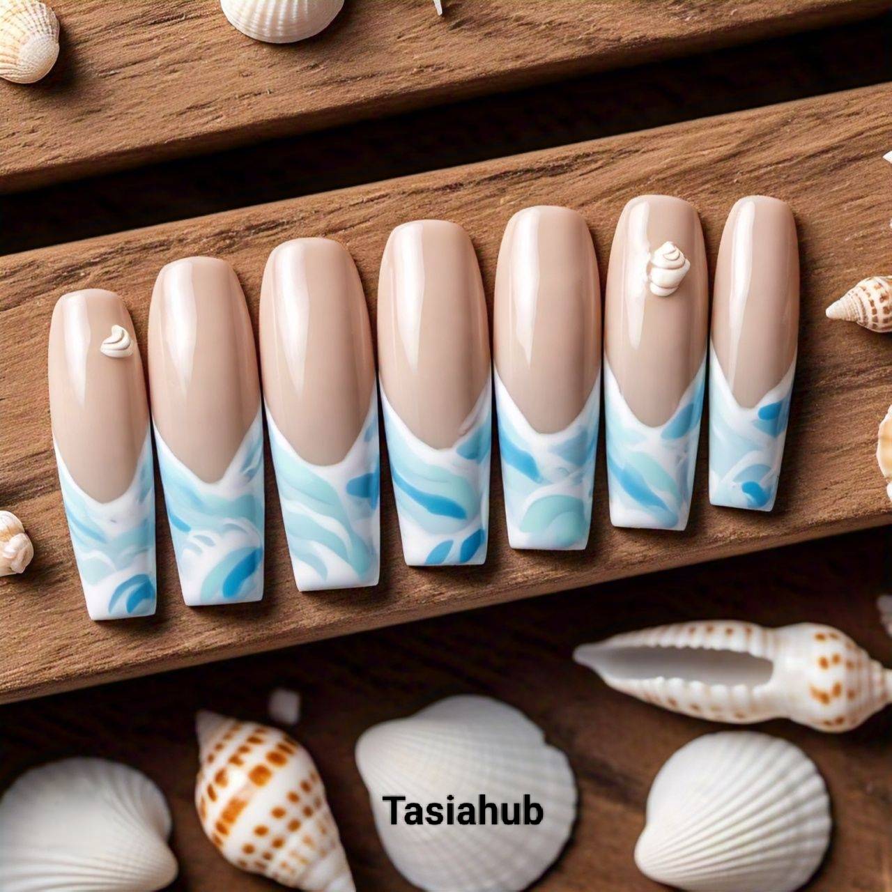 40 Elegant Sea Inspired Nails You Need To Recreate - Tasiahub