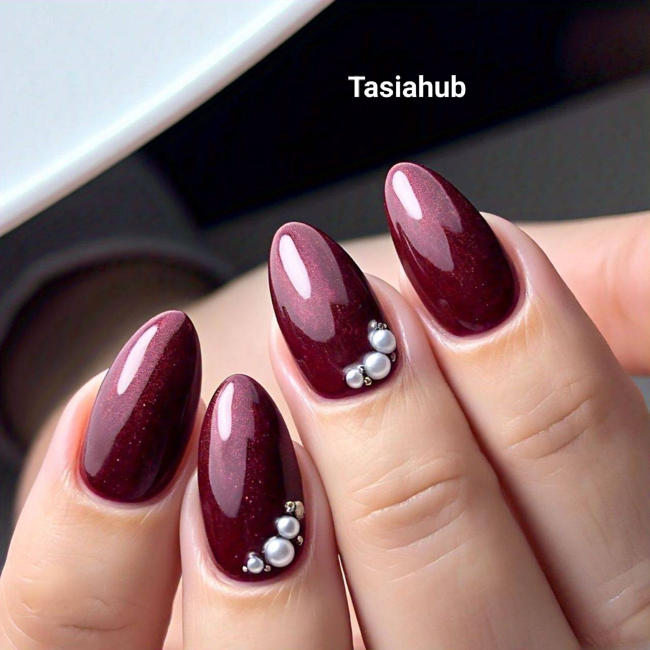20 Dark Red Nail Designs Of 2025 - Tasiahub