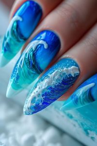 40 Elegant Sea Inspired Nails You Need To Recreate - Tasiahub