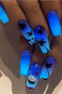 40 Elegant Sea Inspired Nails You Need To Recreate - Tasiahub