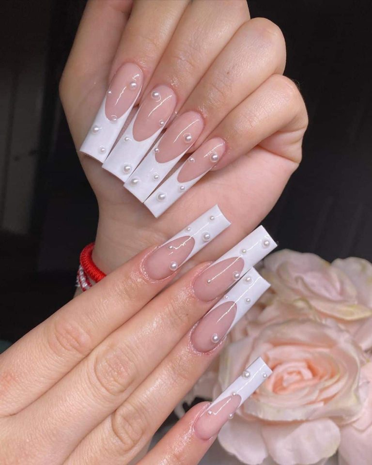25 Best Long French Tip Nails TO Try In 2025 - Tasiahub